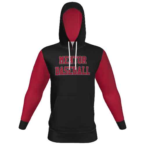 Mentor Baseball Youth Adult Sublimated Custom Hoody